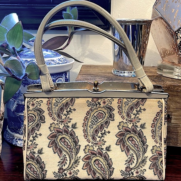 Vintage | Bags | Vintage Paisley Purse | Poshmark